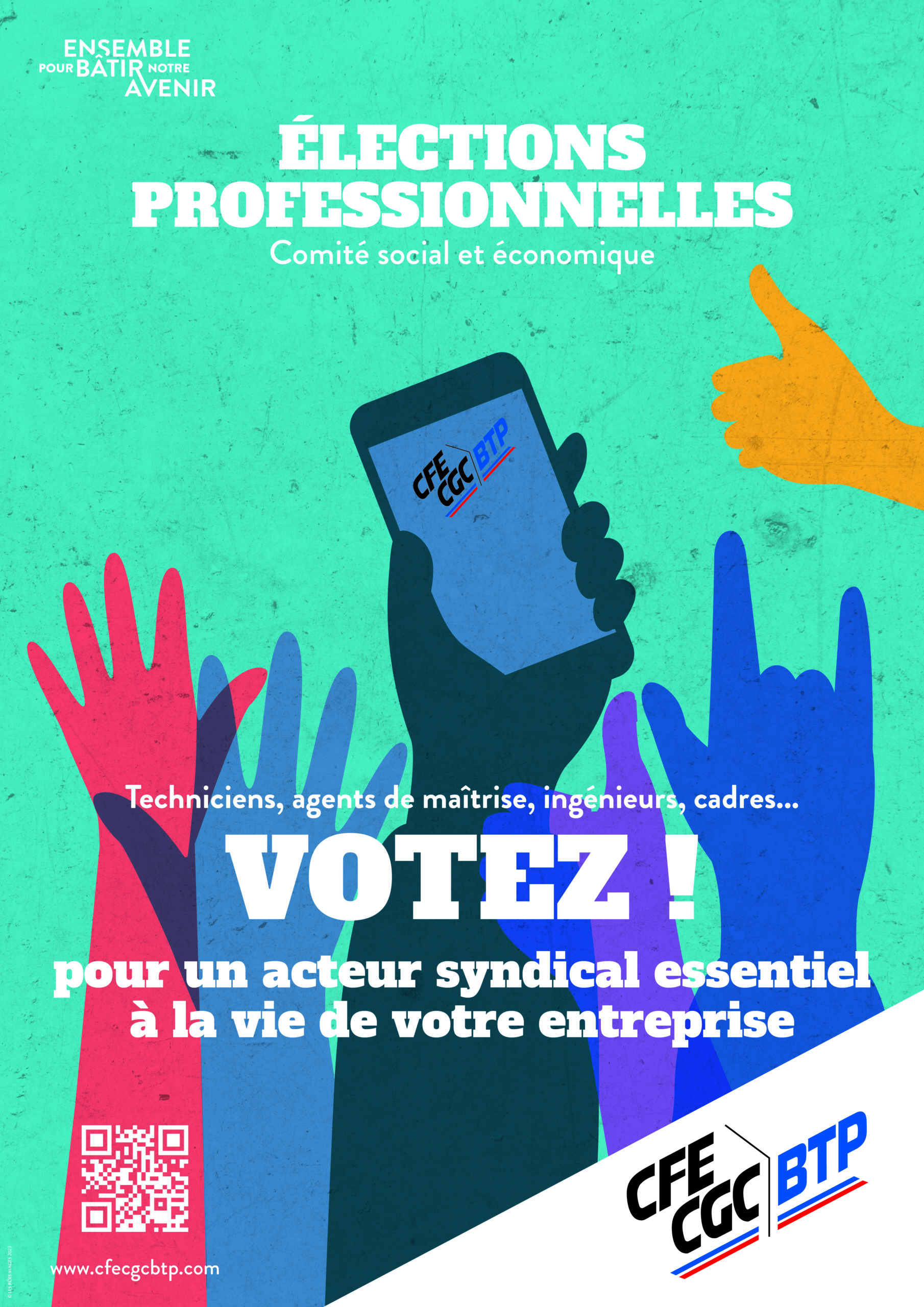 DES AFFICHES POUR VOS CAMPAGNES ÉLECTORALES - CFE CGC BTP