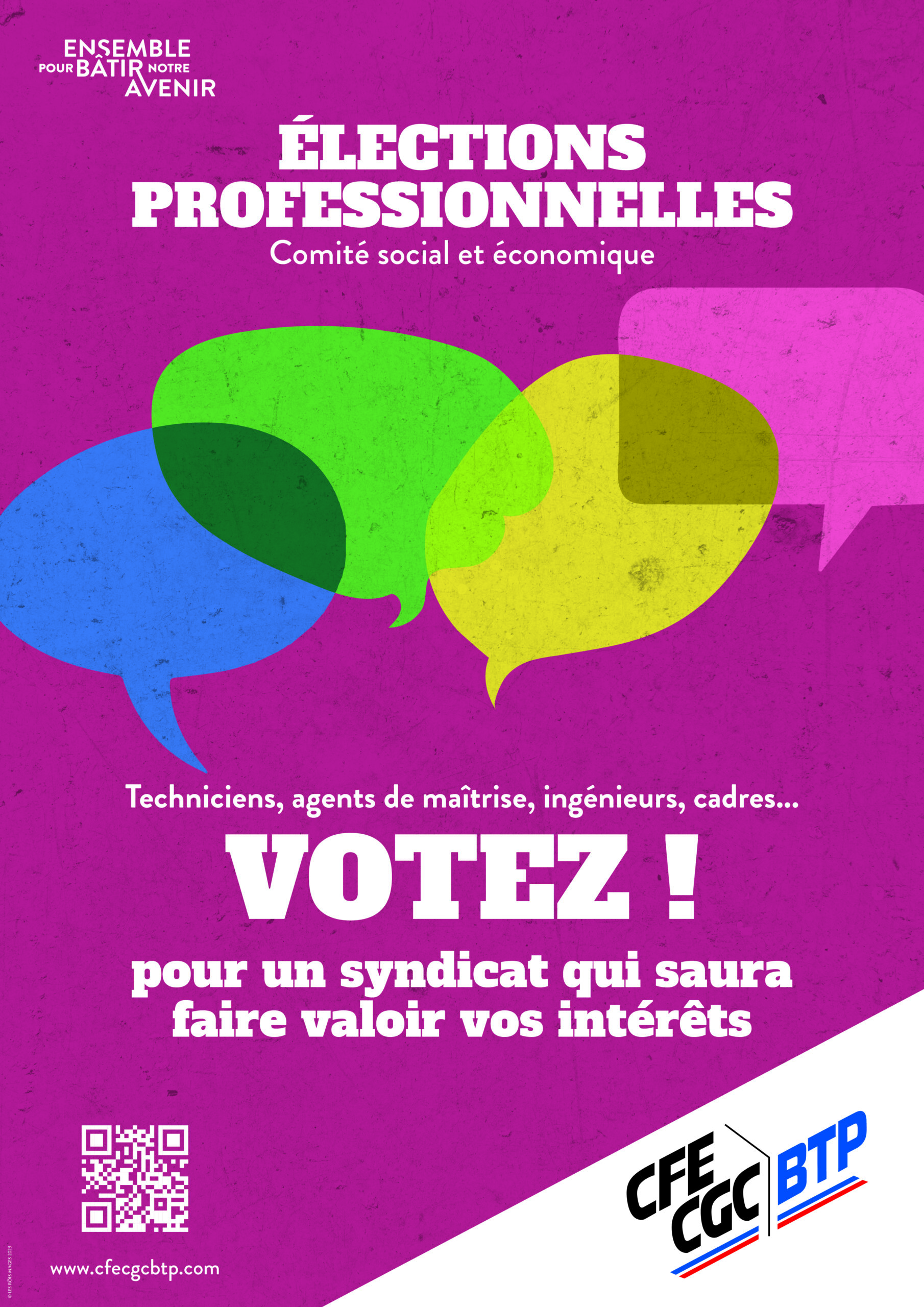 DES AFFICHES POUR VOS CAMPAGNES ÉLECTORALES - CFE CGC BTP
